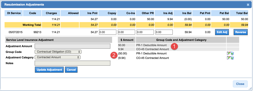 resubmission adjustments1